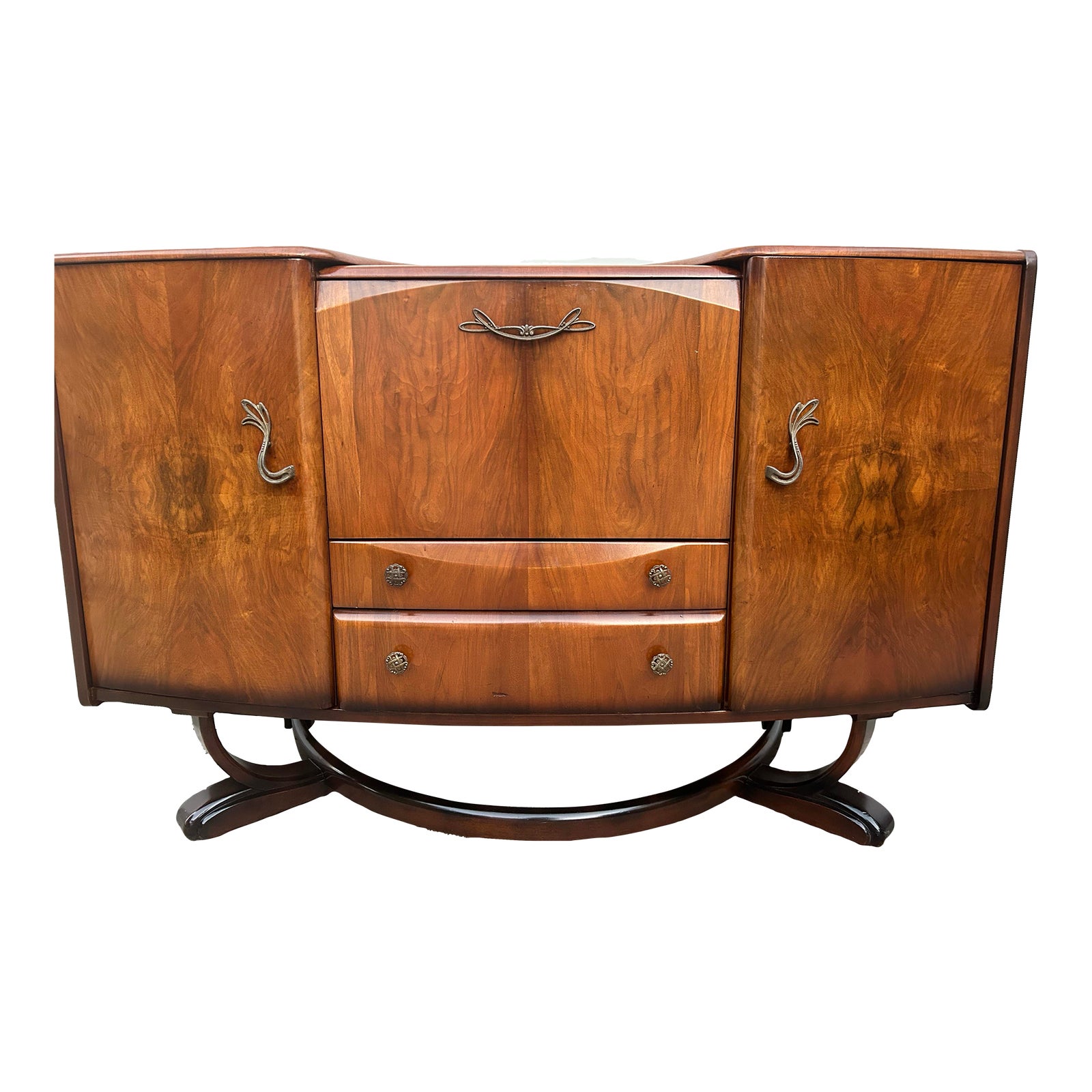 1940s Art Deco Cocktail Cabinet Bar Beautility Company Europe | Chairish