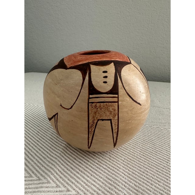 Vintage Traditional Native American Style Pottery Pot | Chairish