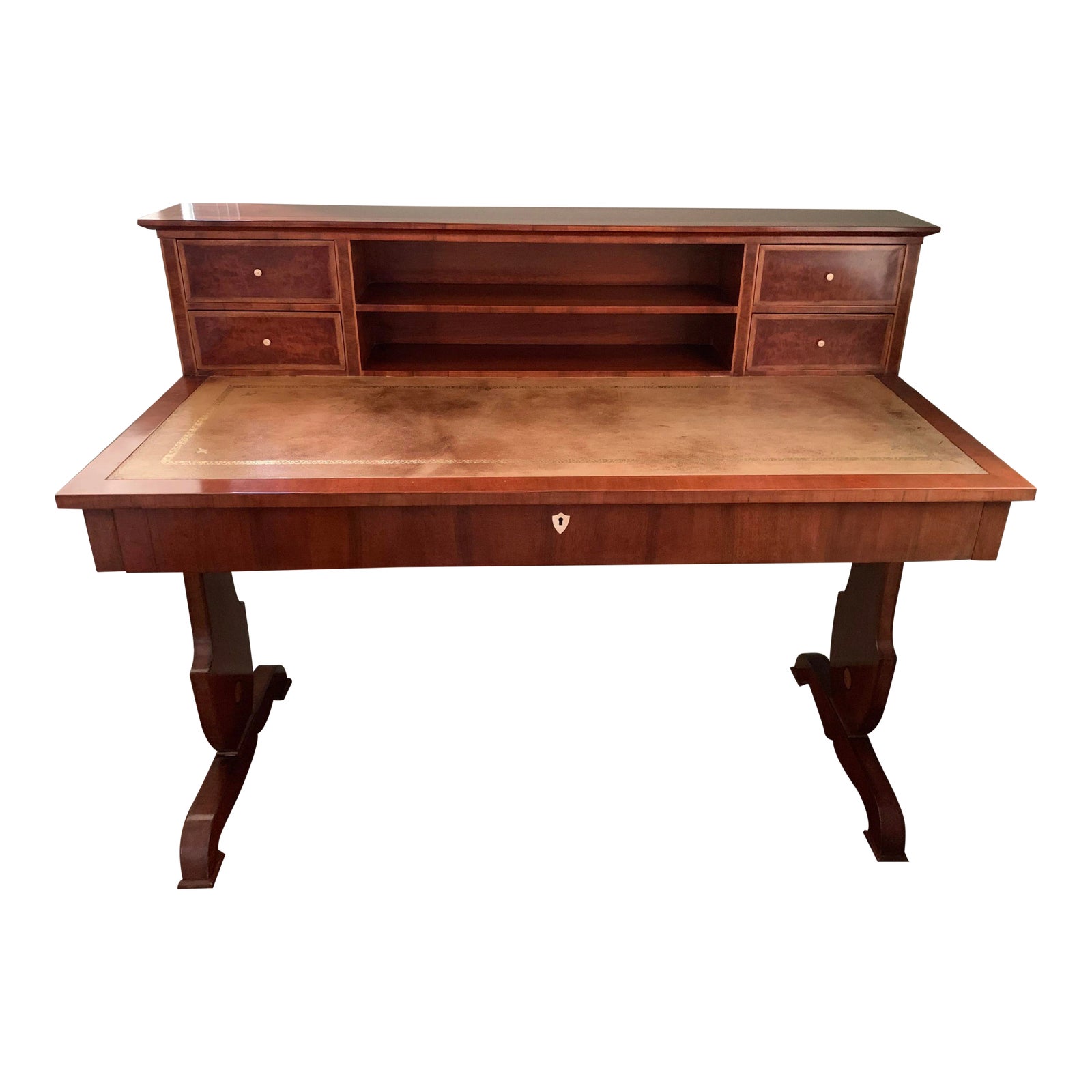 Elegant Austrian Biedermeier Writing Desk (Exact Replica) | Chairish