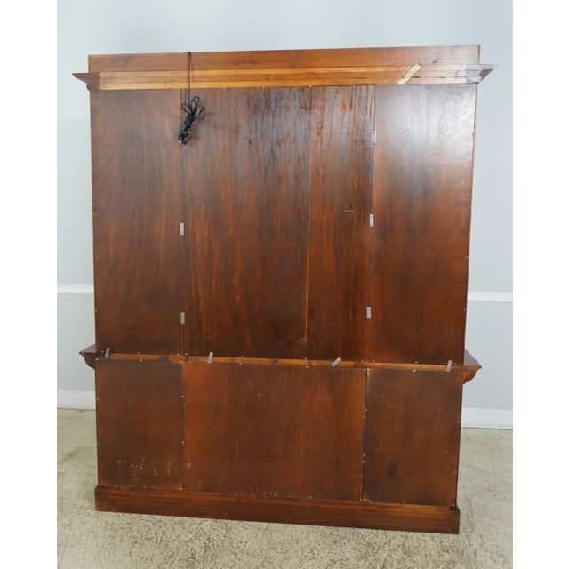 Councill Biedermeier Style Modernist Breakfront China Cabinet | Chairish