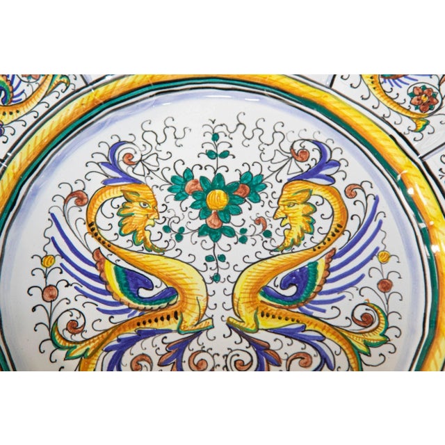 Vintage Majolica Deruta Raffaellesco Decorative Ceramic Wall Plate 14 ...