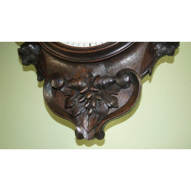 1860-1889 Grand French Carved Wooden Clock Cartel by Samuel Marti & Cie ...