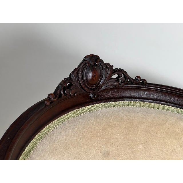 Antique French Louis XV Style Walnut Bergere Chair With Ottoman C. Late ...