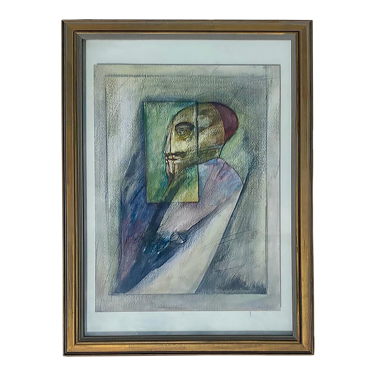 Fernando Luis Cuban-American Abstract Mixed Media Drawing on Paper ...