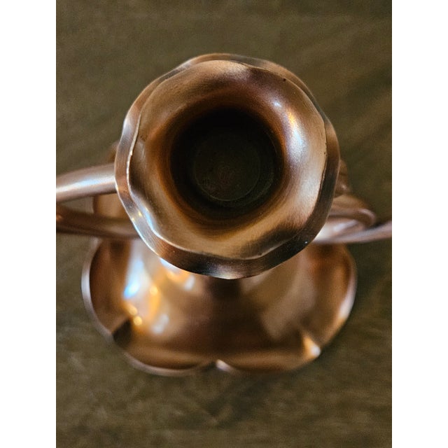 Mid-Century Gregorian Copper Candelabra #406 | Chairish