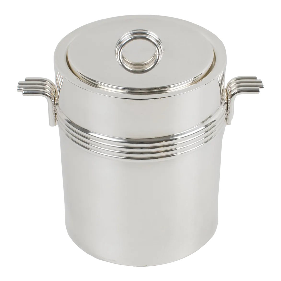 Christian Dior Home Silver Plate Ice Bucket Cooler | Chairish