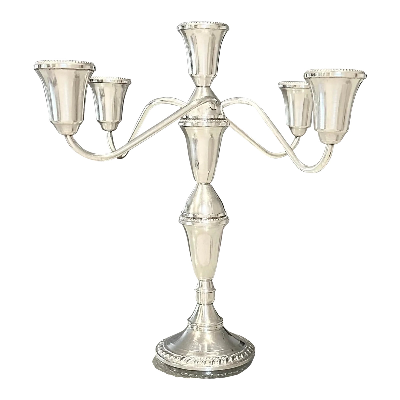 Mid 20th Century Sterling Silver 5-Arm Candelabra Duchin Creations ...