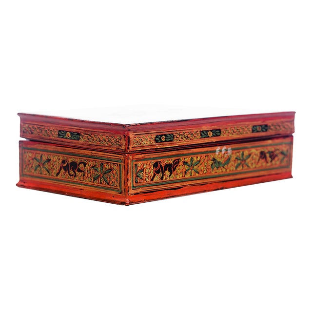 20th Century Collector-Grade Burmese Lacquerware Mahajanaka Jataka ...