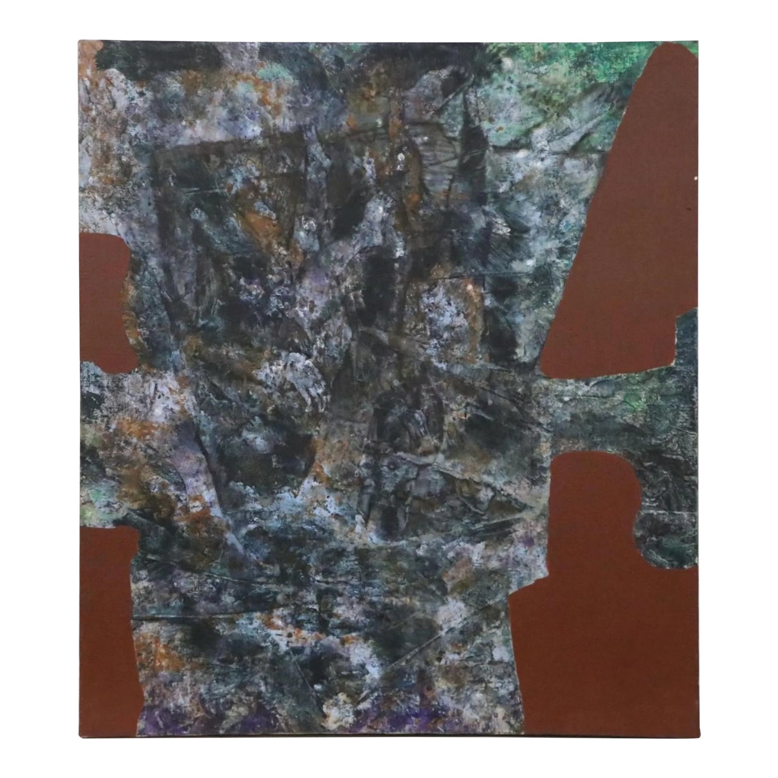 Original Abstract Mid-Century Modern Figural Oil Painting by Don Stacy ...
