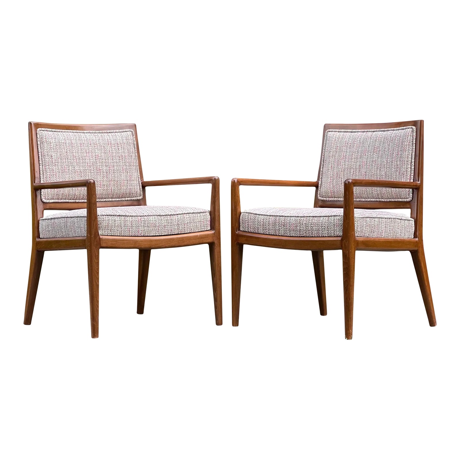 1960s Vintage Mid-Century Modern Side Chairs, a Pair | Chairish