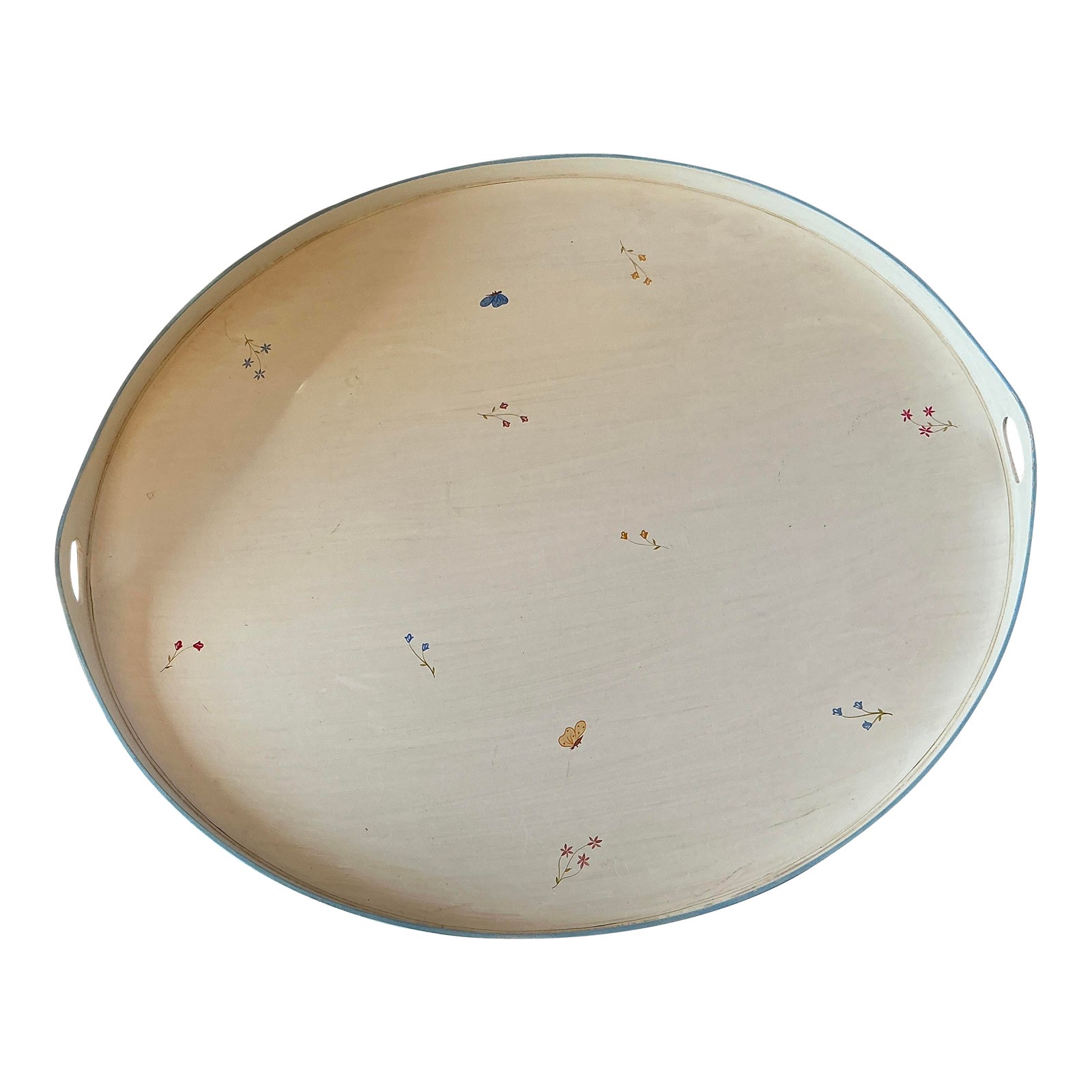 Provence Large Painted Tray From Frances Schultz the Bee Cottage | Chairish