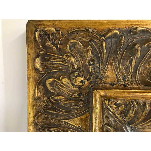 Vintage Gold Gesso Framed Mirror | Chairish