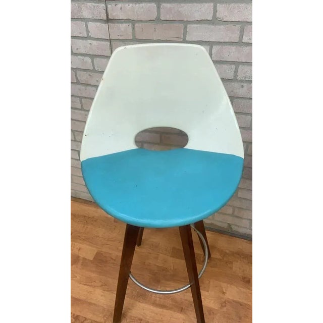 1950s Mid Century Modern Stools Designed by John Yellen - Pair | Chairish