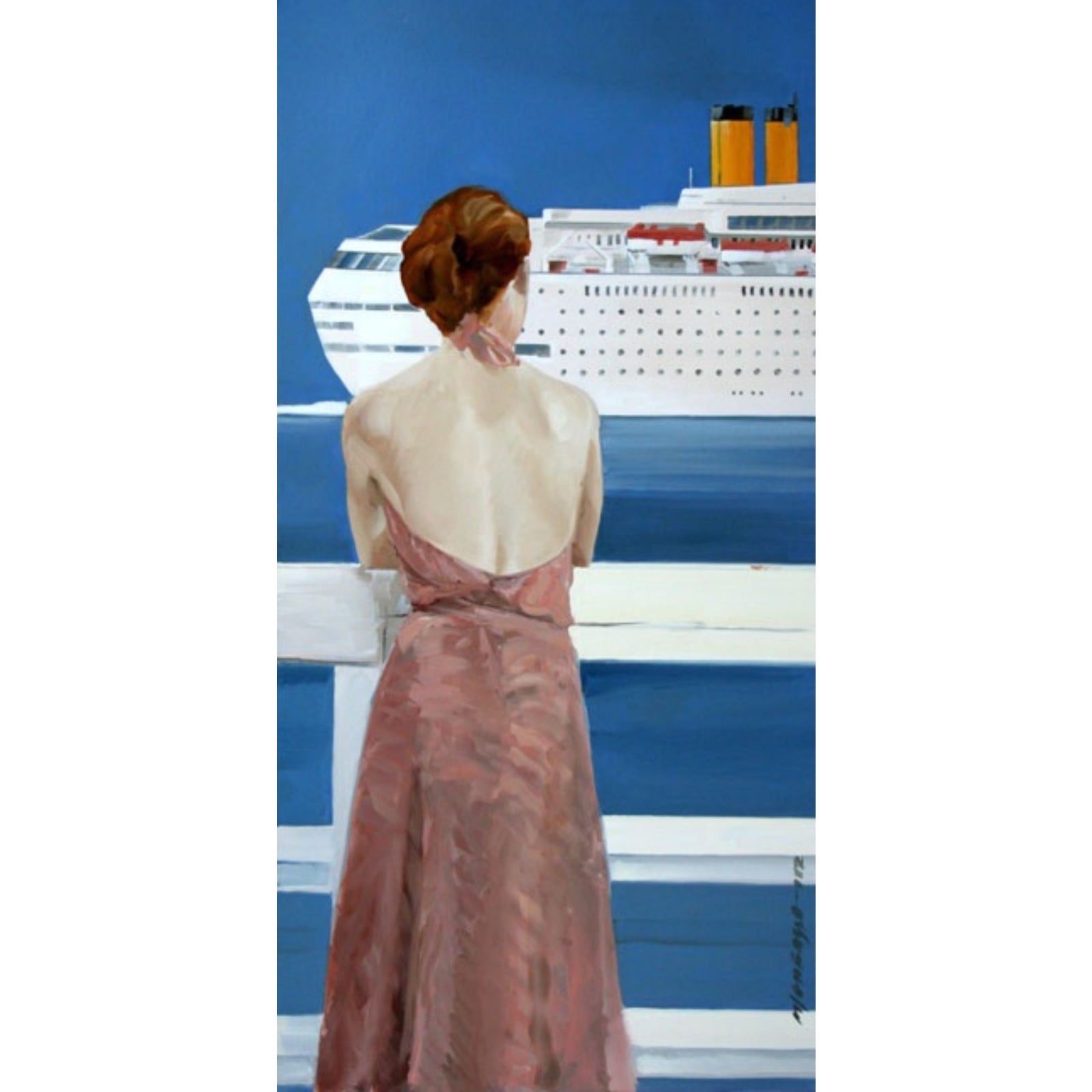 Marek Okrassa, A Jetty, 2012, Oil on Canvas | Chairish