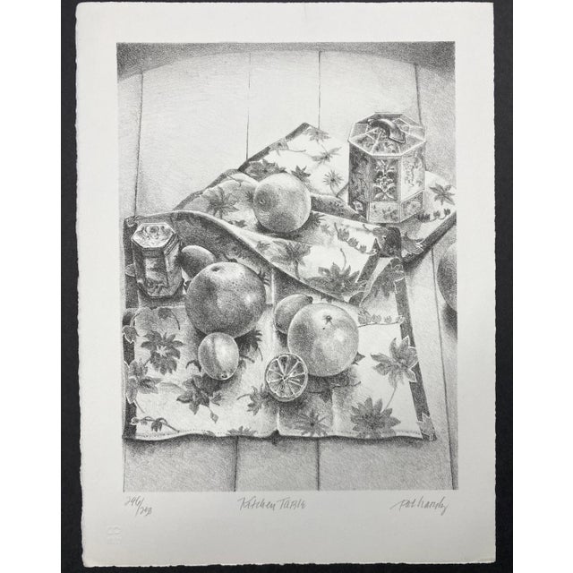 1970s Pat Hardy Kitchen Table Lithograph | Chairish