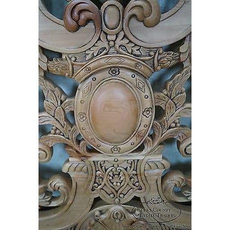 Outstanding Carved Wood Hanging Rococo Style Wall Plaque (C) | Chairish