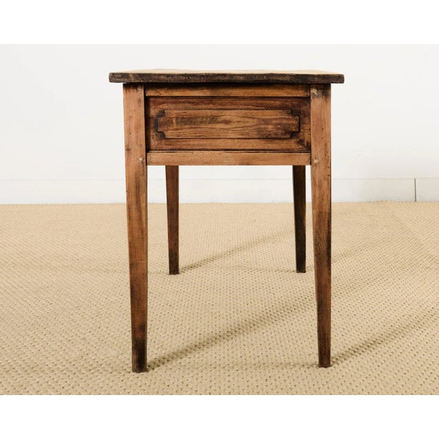 Country French Provincial Bleached Pine Writing Table Desk | Chairish