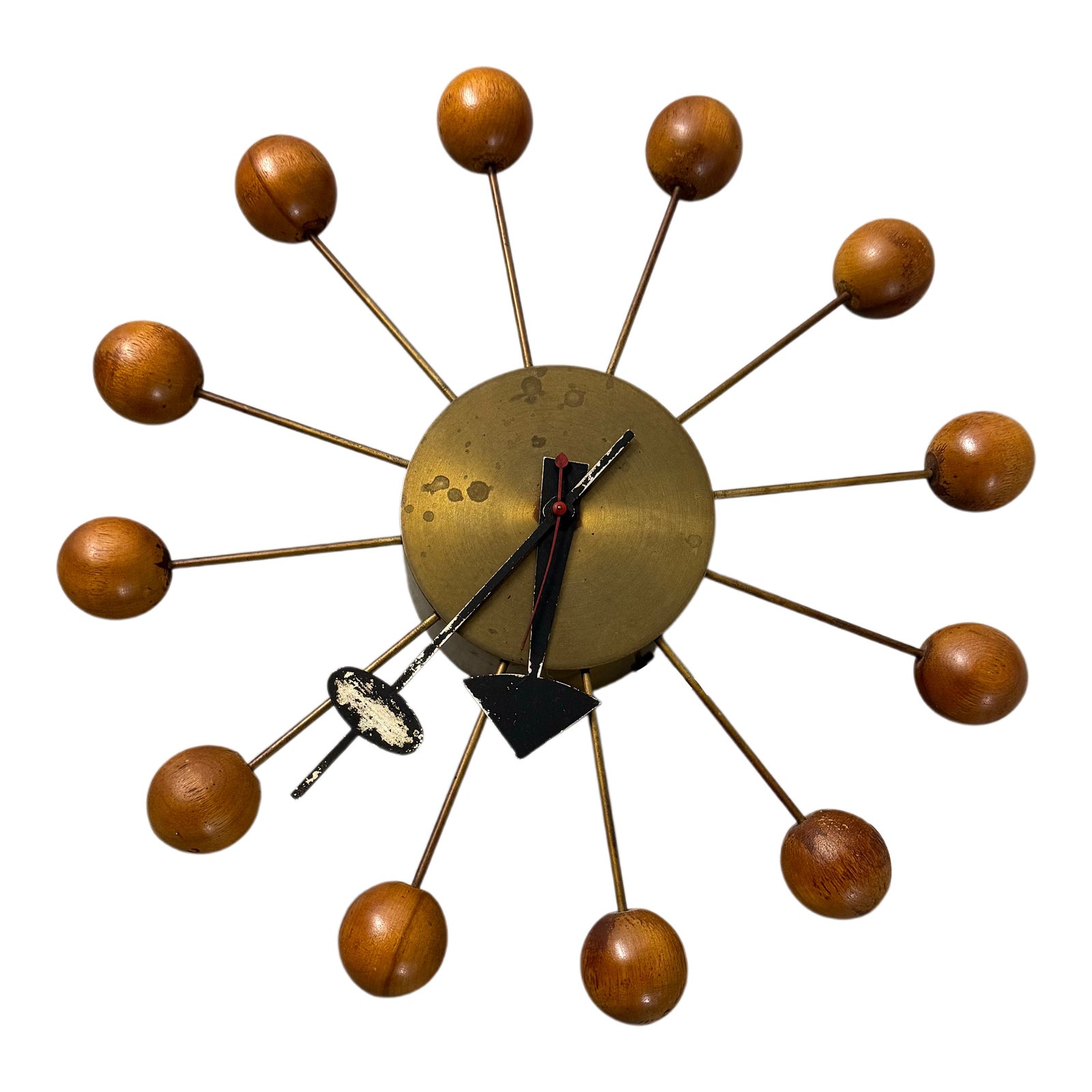 1945 Howard Miller(George Nelson) Electric Ball Clock | Chairish