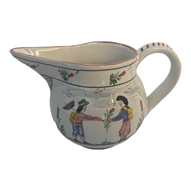 1990s Italian Country Hand Painted Pitcher Made for Williams-Sonoma ...