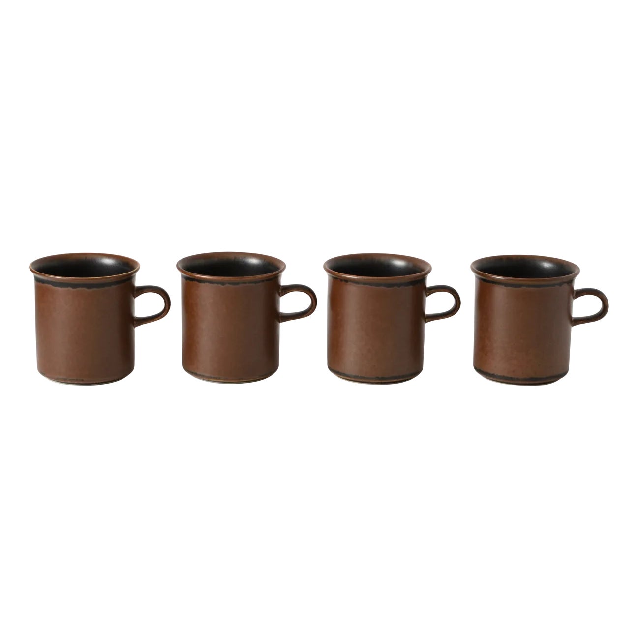 Finnish Ruska Mugs by Ulla Procope for Arabia, 1970s, Set of 4 | Chairish