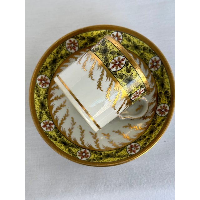 Early Spode 1800's Coffee Can Bute Shape Cup and Saucer, Josiah Spode ...