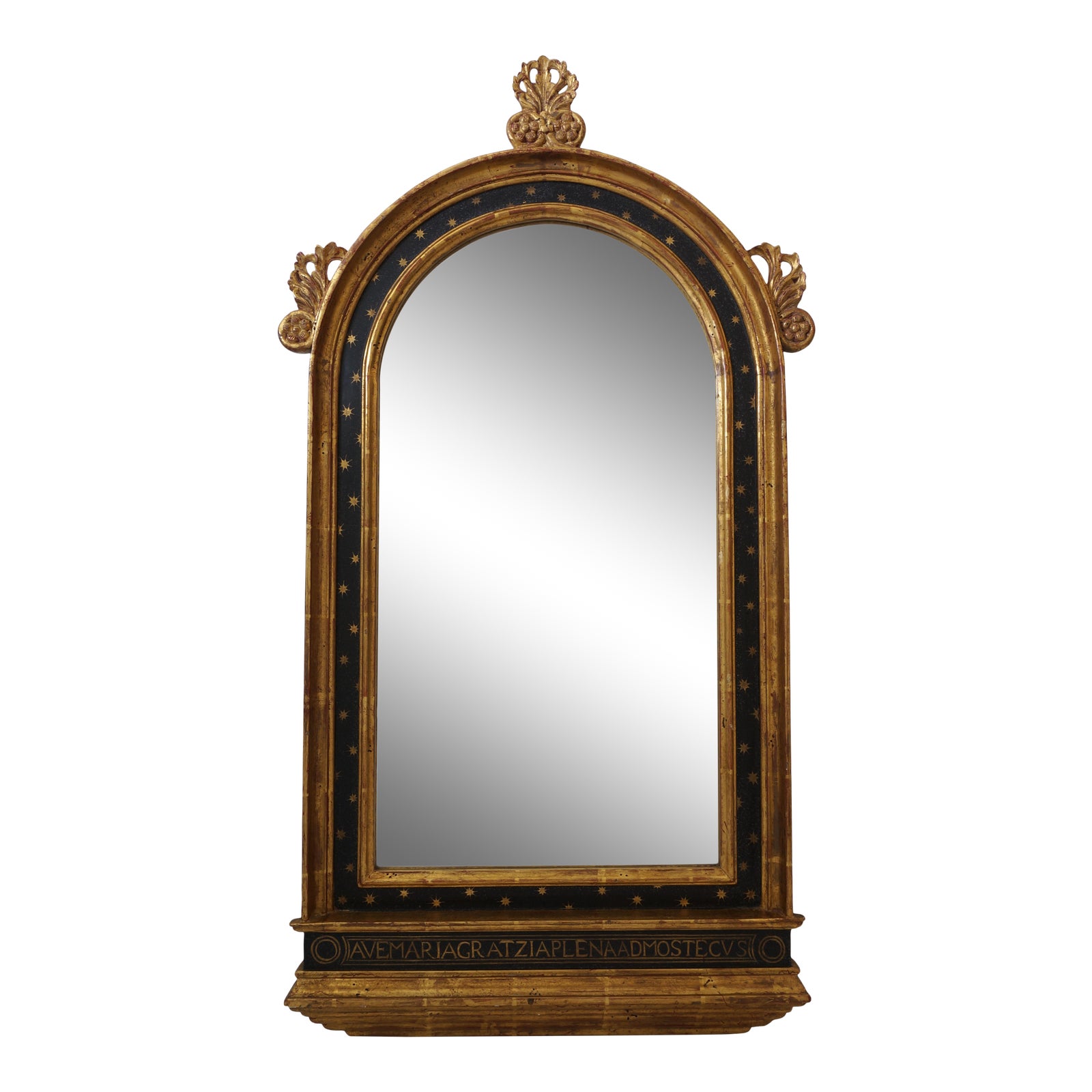 Mid-Century Italian Renaissance Revival Style Mirror in Gold Leaf and ...