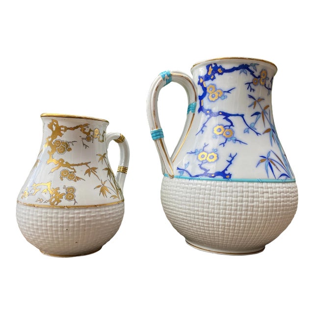 Pair of Antique Late 19th Century Pitcher/Jug C1873-91 Japan-Esque ...