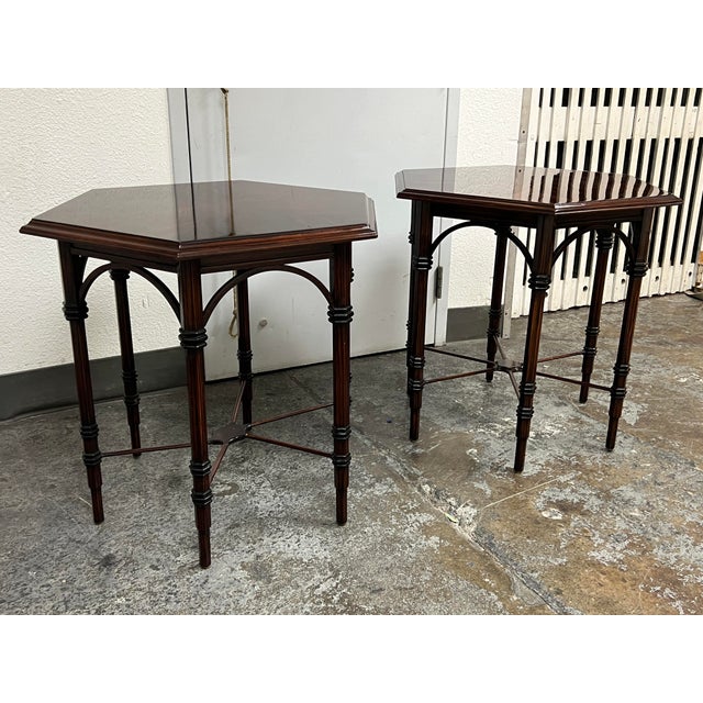 Therien Studio Workshop Hexagonal Macassar Occasional Tables, a Pair ...