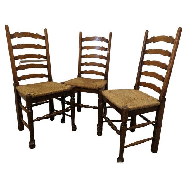 Farmhouse ladder back chairs store