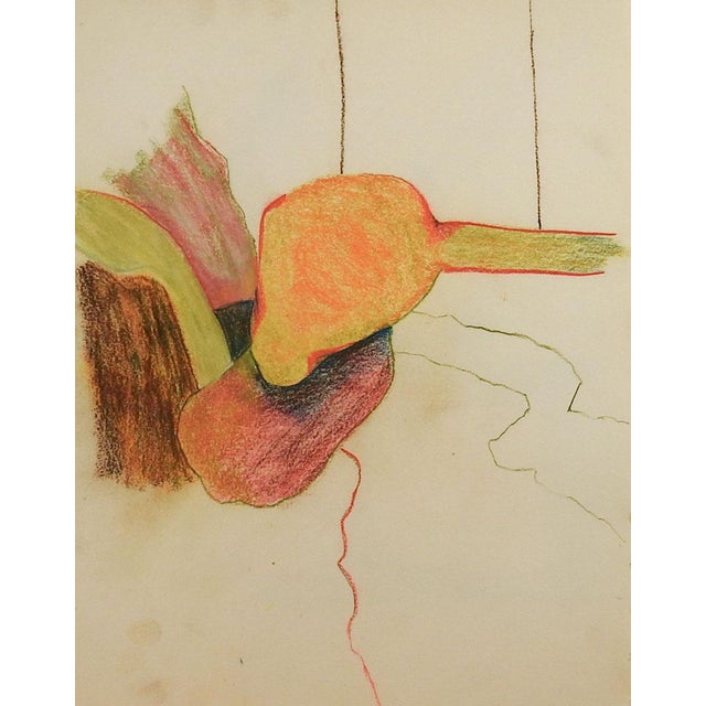 Abstract Color Pencil Drawing | Chairish