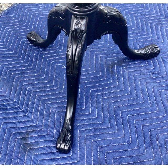 1950s Chippendale Style Carved Mahogany Pie Crust Carved Baluster, Ball ...