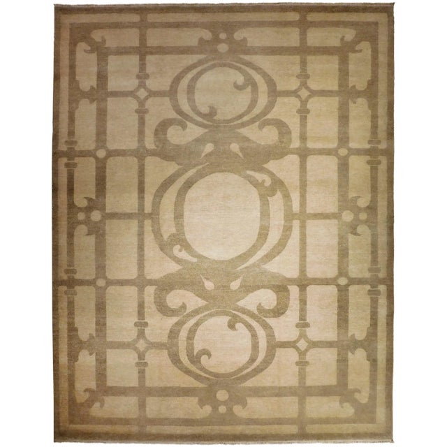 Contemporary Genuine Hand Knotted Rug - 9'x 11'10" | Chairish