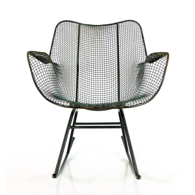 Mid Century Modern Sculptura Wrought Iron Rocker Rocking Chair by ...