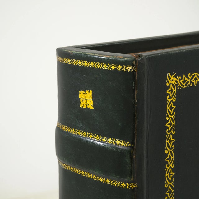 Vintage Wooden Book-Shaped Box | Chairish