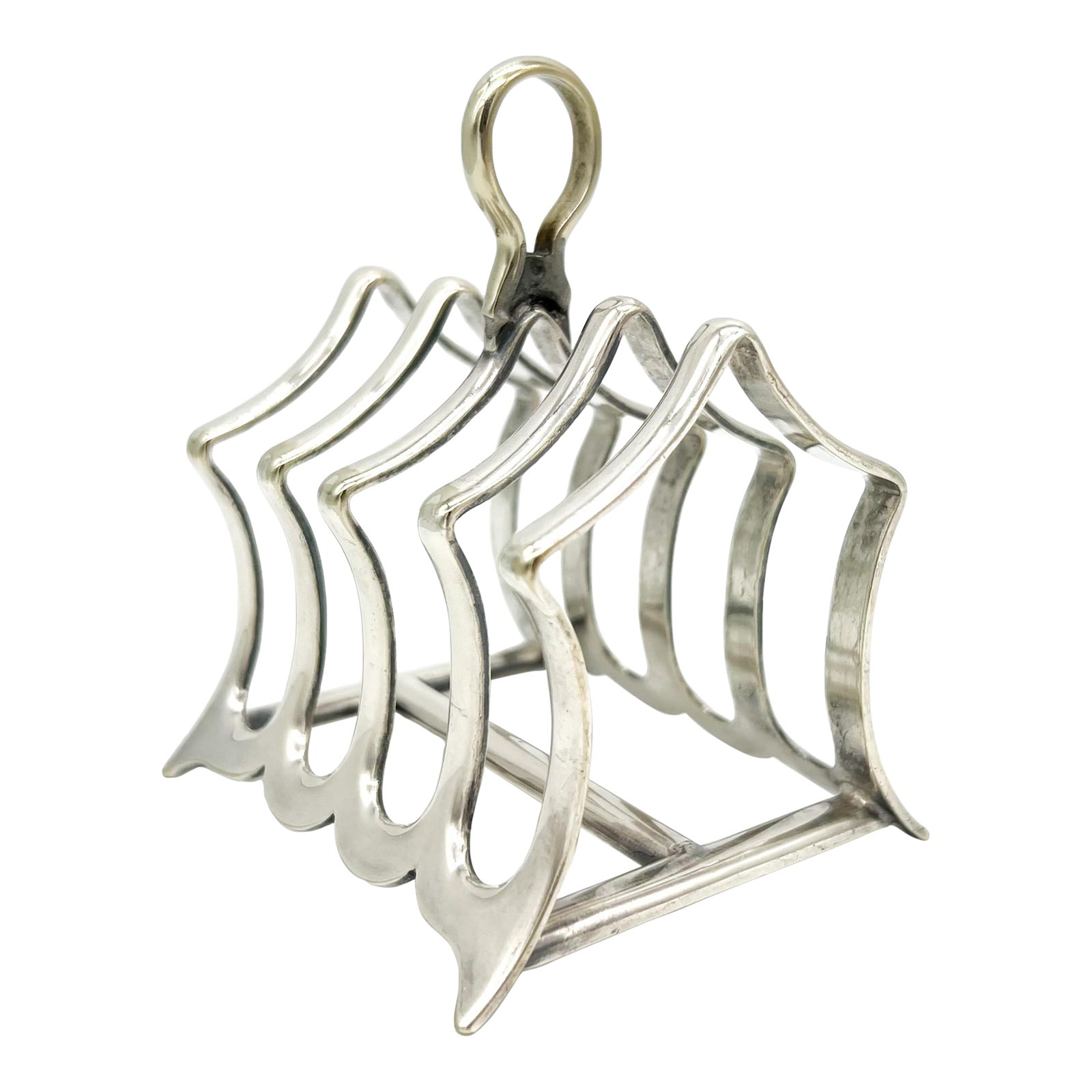 Art Nouveau English Silver-Plated Toast Rack by Daniel & Arter ...
