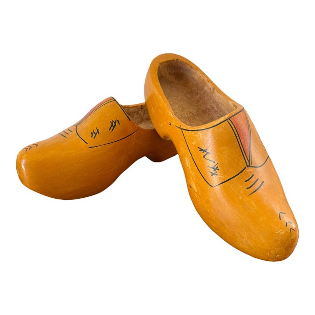 Hand Painted Traditional Vintage Dutch Clogs/ Klompen/ Wooden Shoes - a ...