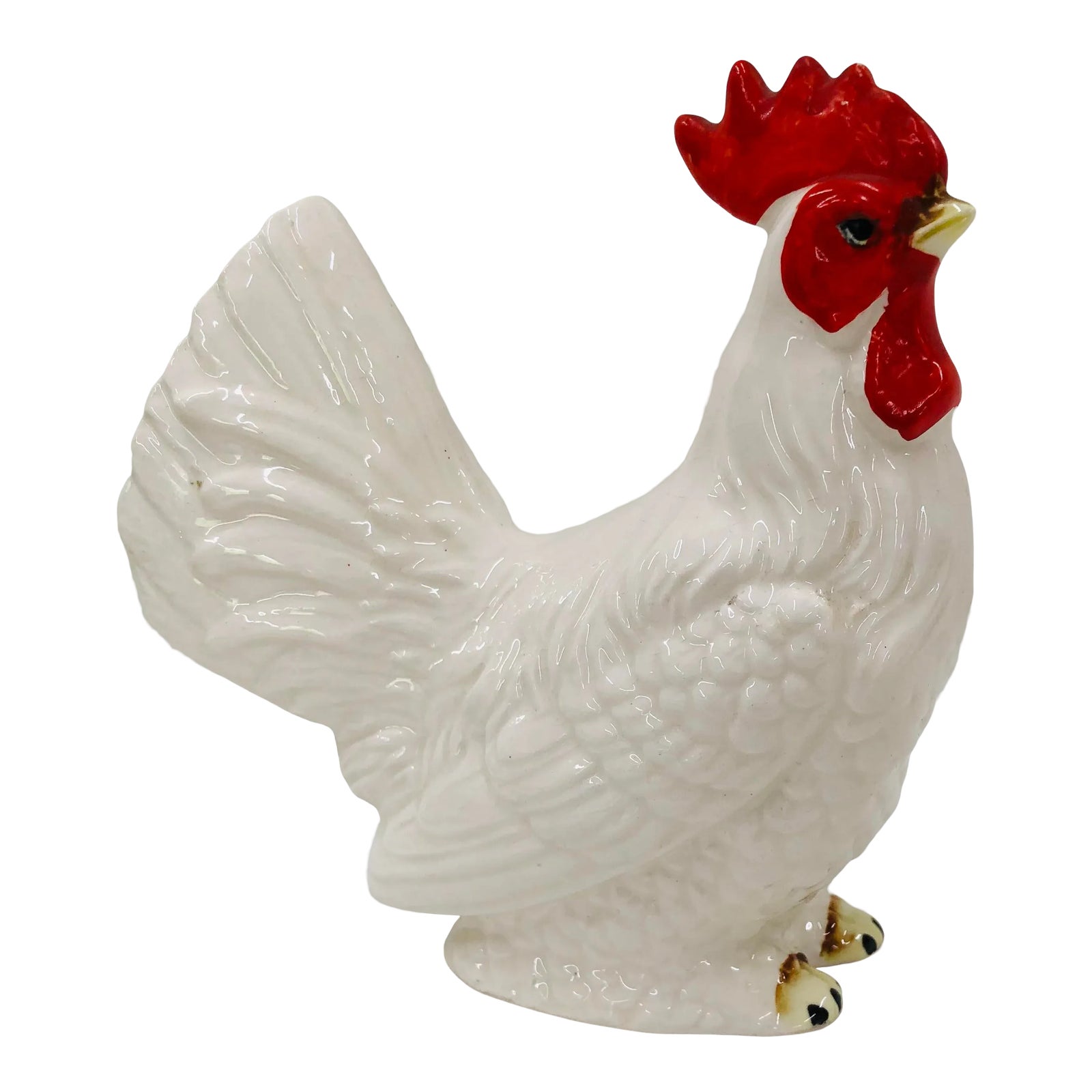 1940s Ceramic Rooster Figurine Marked Japan | Chairish