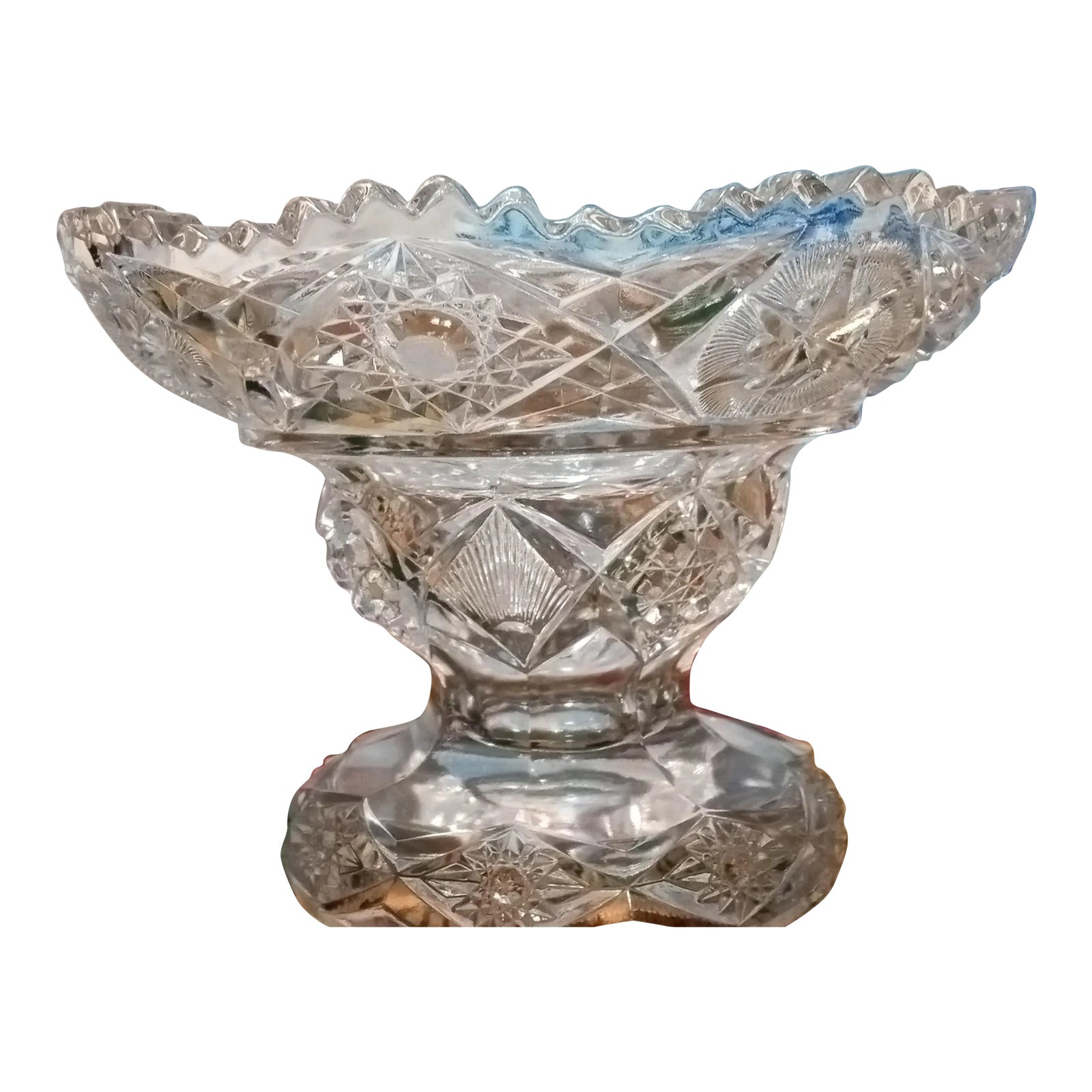 Antique Eapg McKee Punch Bowl Base | Chairish