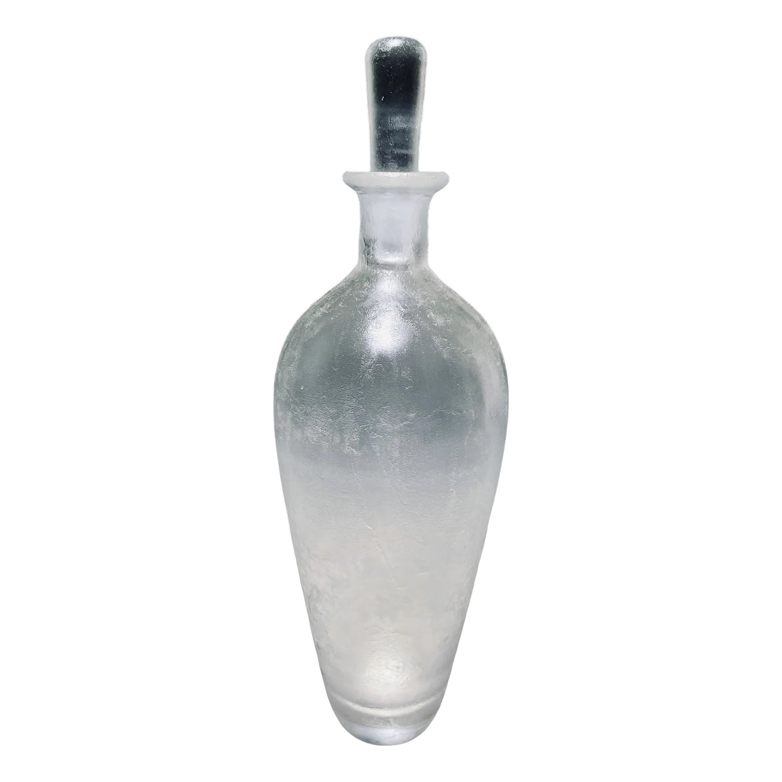 Iced Series Decanter by Vicke Lindstrand for Orrefors, Sweden | Chairish