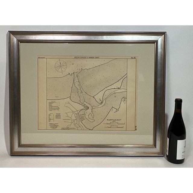 1907 Chart of Nantucket Harbor by George Eldridge | Chairish