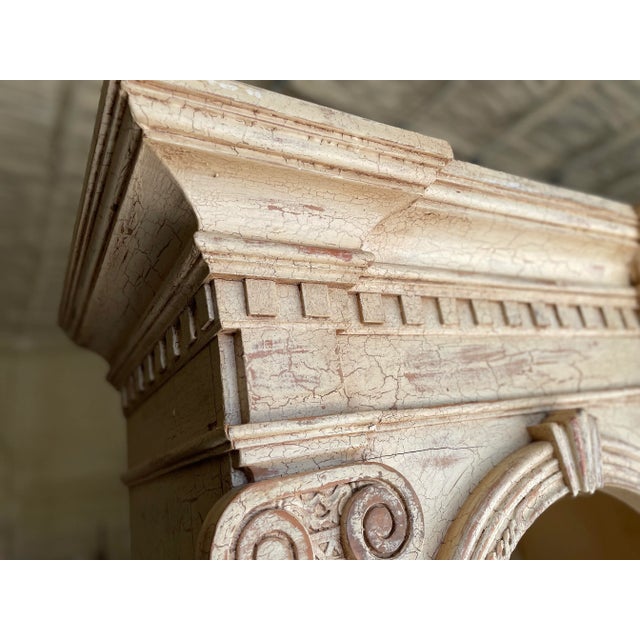 1980s Vintage Roman Neoclassical Revival Style Distress Painted ...