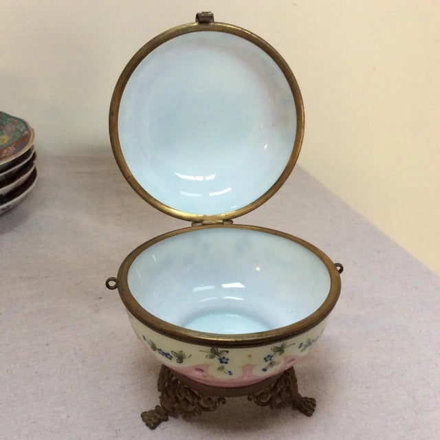 Antique Round Glass Box | Chairish