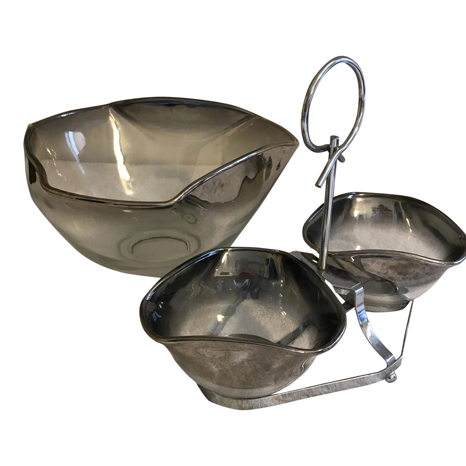 Dorothy Thorpe Chip & Dip Carrier Set | Chairish