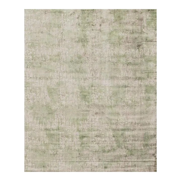 2020s Light Green Modern Rug | Chairish