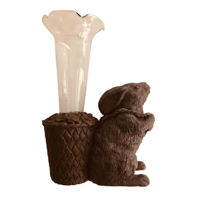 Vintage 1980s Bunny Bud Vase | Chairish