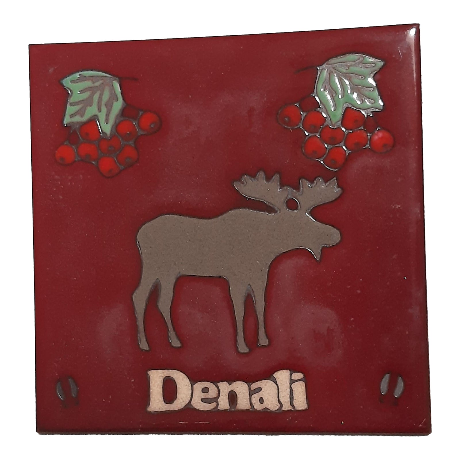 Moose Tile Trivet Coaster Denali Alaska | Chairish