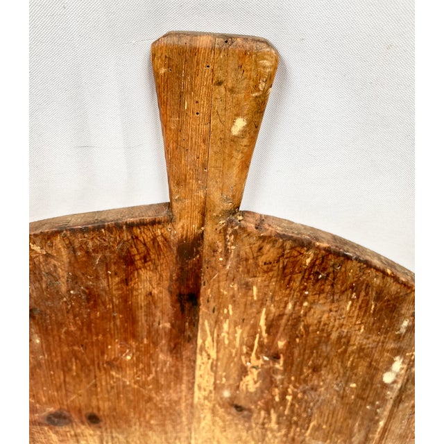 Early 1900s Large Round German Bread Board | Chairish