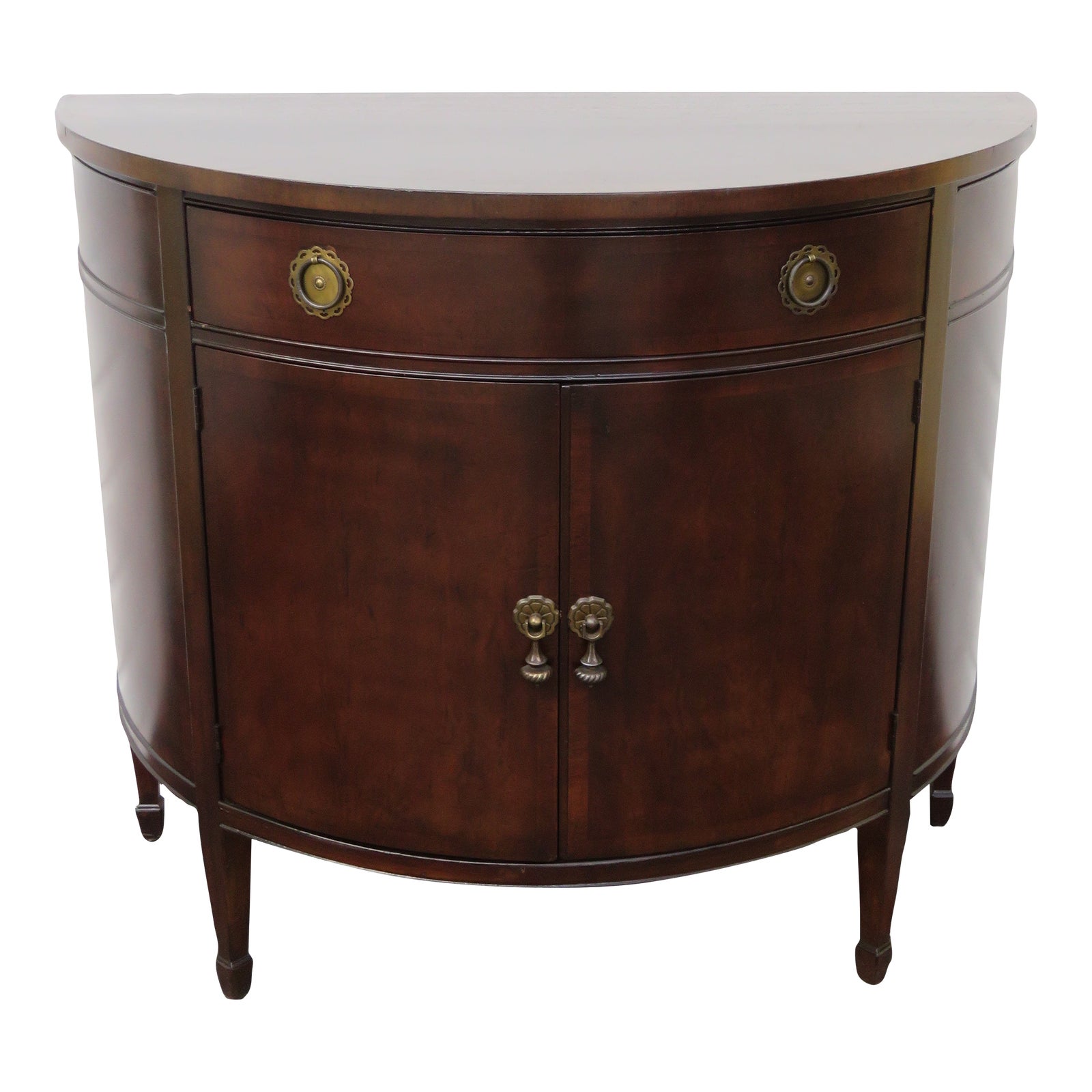 Johnson Hanley Co Semicircle Commode Buffet Server 5500 | Chairish