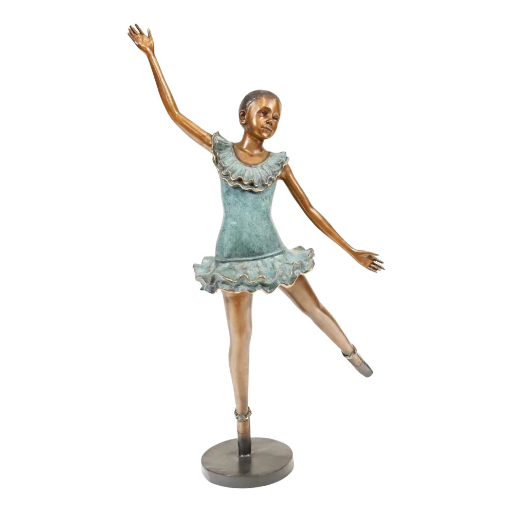 French Bronze Ballet Dancer Figurine | Chairish
