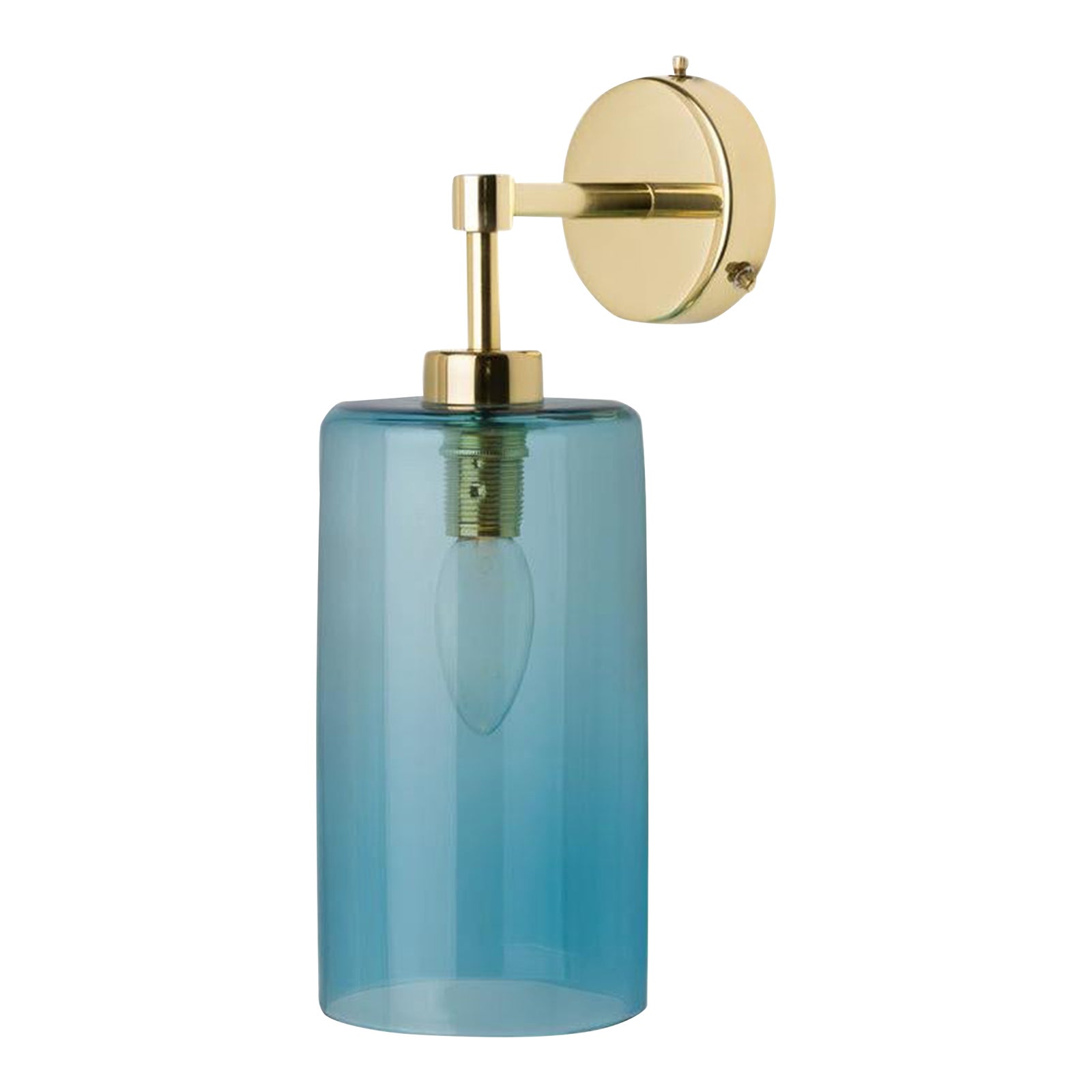 Pick-N-MIX Pendant Cylinder Wall Light - Plain - Glass Colour: Copper ...